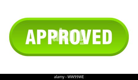 Approved seal, green rounded stamp with some stars and the write ...