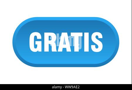gratis sign. gratis rounded blue sticker. gratis Stock Vector Image ...
