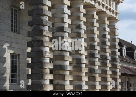 France, Doubs, Arc-et-Senans, royal saltworks built by architect Claude ...