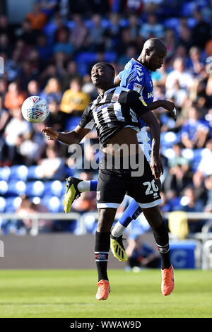 Moses Ogbu of Grimsby Town during the Leasing.com Trophy match between ...