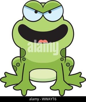 A cartoon illustration of an evil looking frog Stock Vector Image & Art ...
