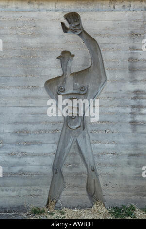 Modulor depicted on the modernist residential building Unité d ...