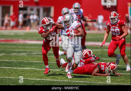 Bloomington, United States. 14th Sep, 2019. Ohio State's Justin Fields ...