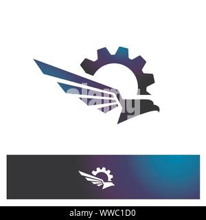 awk Falcon Eagle vector Logo design icon illustration Template Stock ...