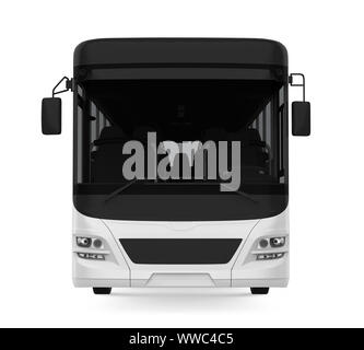 A public city tour bus. Illustration black and white outline drawing ...