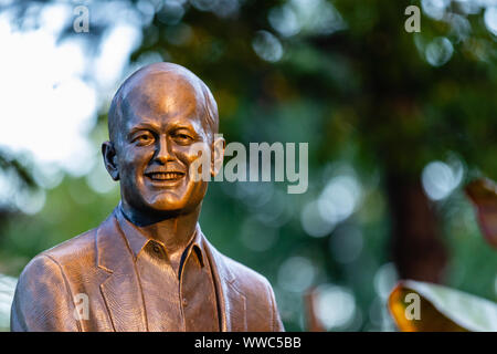 The statue of former NDP and House opposition leader Jack Layton near ...