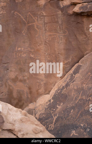 Rock Art in the Ha'il Region, UNESCO World Heritage Site, Jubbah ...