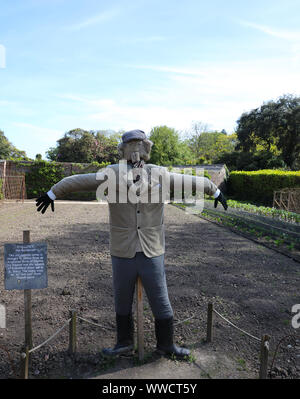 Scarecrow at the Lost Gardens of Heligan Cornwall UK Stock Photo - Alamy