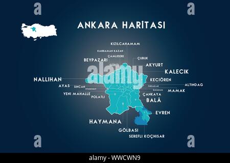 Turkey map with pin of country capital. Two types of Turkey map with ...