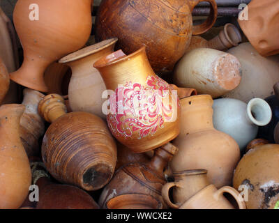 Ceramic jugs, vases, mugs, different shapes and sizes Stock Photo - Alamy