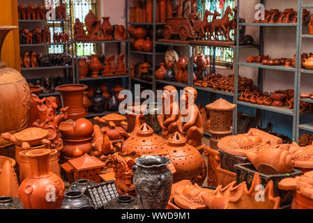 A variety of local handmade Clay pottery and home decor sold in Goa ...