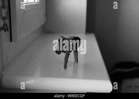 keys balanced in upright position Stock Photo - Alamy