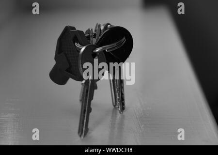 keys balanced in upright position Stock Photo - Alamy