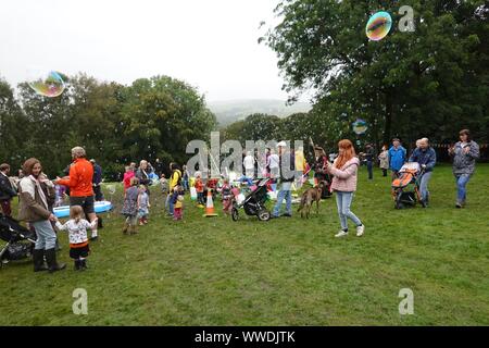 The annual Bubblefest held in High Lea Park, New Mills, Derbyshire ...