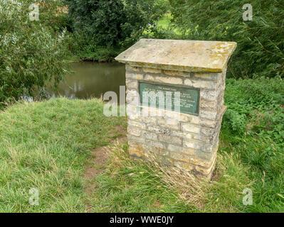The Roman ford plaque @ River Welland Stamford. The Macmillan Way ...