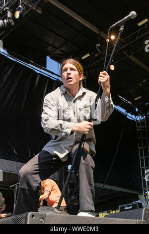 Brendan Yates of Turnstile during the Riot Fest Music Festival at ...
