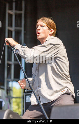 Brendan Yates of Turnstile during the Riot Fest Music Festival at ...
