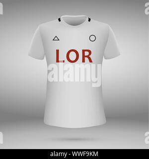 football kit Tottenham, shirt template for soccer jersey. Vector ...