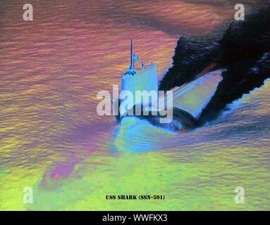 USS Shark SSN 591 Stock Photo - Alamy