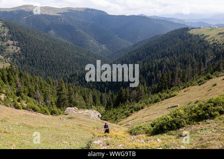 26 August 2019, Turkey, Kusköy: Muazzez Kocek communicates in pipe ...