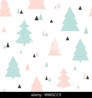 Seamless childish pattern with hand drawn rainbows and hearts. Creative ...