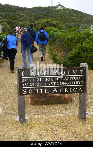 Signpost Cape Point, Western Cape Province, South Africa Stock Photo ...