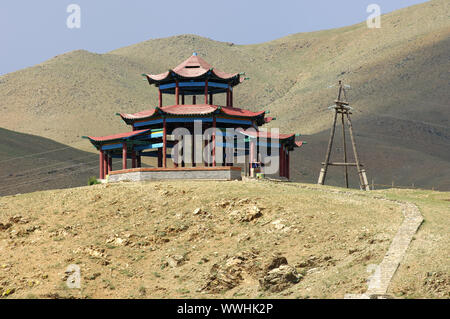 Viewing platform over the valley of the Tuul River Stock Photo - Alamy