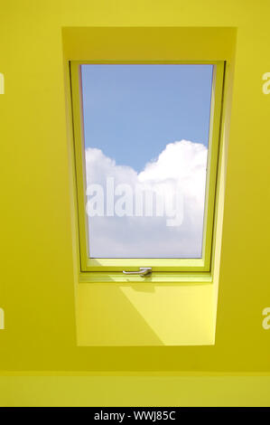 View through the window. Easy editable image Stock Photo - Alamy