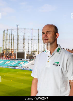 Former England cricket player Jonathan Trott poses ahead of the Fifth ...