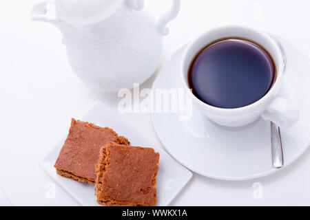 fresh biscuits with a pot of coffee and a cup of tea Stock Photo - Alamy