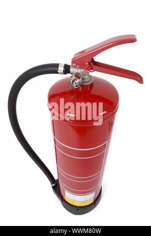 Top of Chemical fire extinguisher isolated on white background Stock ...