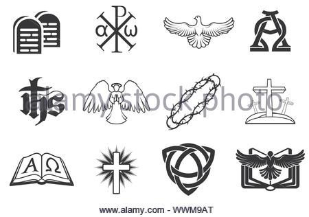 Christogram — Christian monogram of Jesus Christ, The Savior, The Stock ...