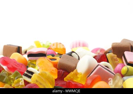 candy sweets showing unhealthy food concept with blank and empty space ...