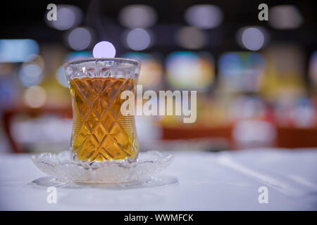 Azerbaijani tea culture Armudu Tea glass Stock Photo - Alamy