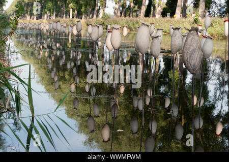 Art installation on the Napoleon canal Stock Photo - Alamy