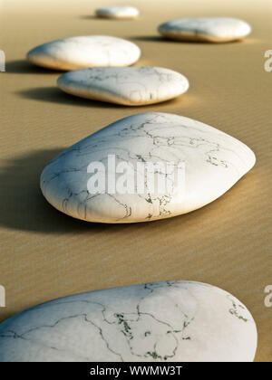 An image of some nice stones in the sand Stock Photo - Alamy