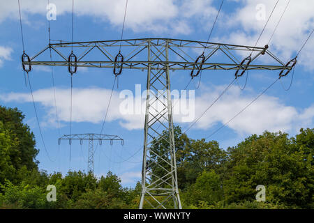 Energy overhead line Stock Photo - Alamy