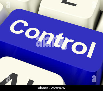 Control Computer Key Showing Remote Controller Or Interfaces Stock ...