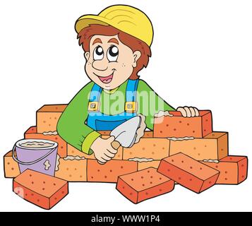 Construction Cement and Bricks Cartoon Clipart Stock Vector Image & Art ...