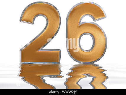 Roman numeral 26, twenty six, star sky texture imitation, isolated on ...