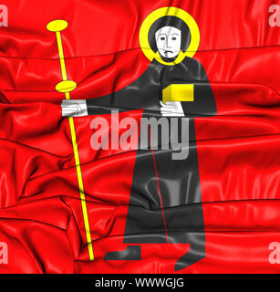3D Flag of Glarus canton, Switzerland. 3D Illustration Stock Photo - Alamy