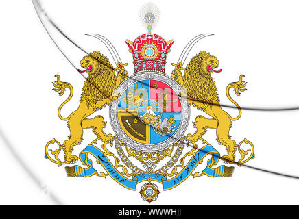 3D Imperial Coat of Arms of Iran. 3D Illustration Stock Photo - Alamy