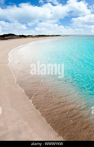beach llevant formentera called playa tanga Stock Photo - Alamy