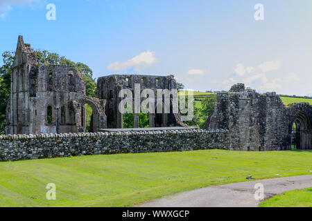 DUNDRENNAN, SCOTLAND - AUGUST 13, 2019: The ruins of Dundrennan Abbey ...