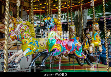 The traditional yearly fun fair held in St Giles, Oxford, Oxfordshire ...