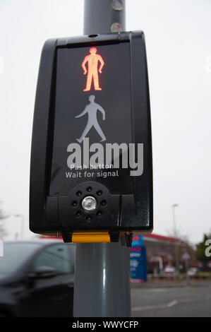 Pedestrian road crossing with Radix rotating cone tactile equipment ...