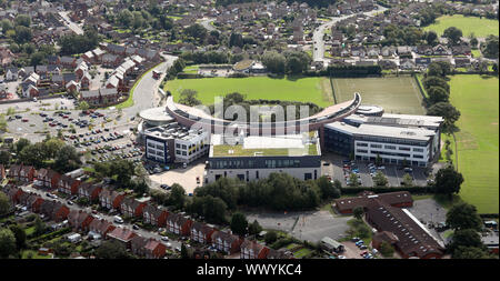 aerial view of South Cheshire College in Crewe, Cheshire, UK Stock ...
