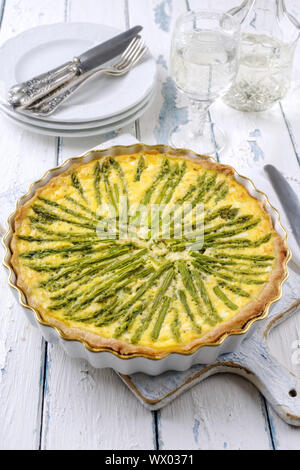 Asparagus cake top view Stock Photo - Alamy