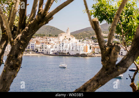 Medieval Village Cadaques on Costa Brava Catalonia Spain europe Stock ...