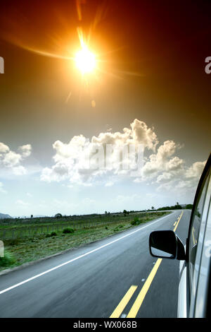 speedy day drive on car Stock Photo - Alamy